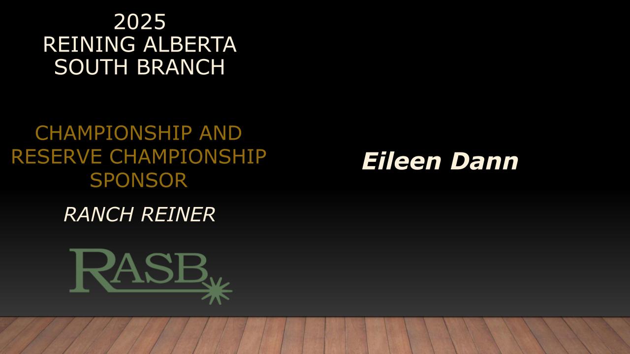 2025 – RASB Sponsor Poster – Eileen Dann – Reining Alberta