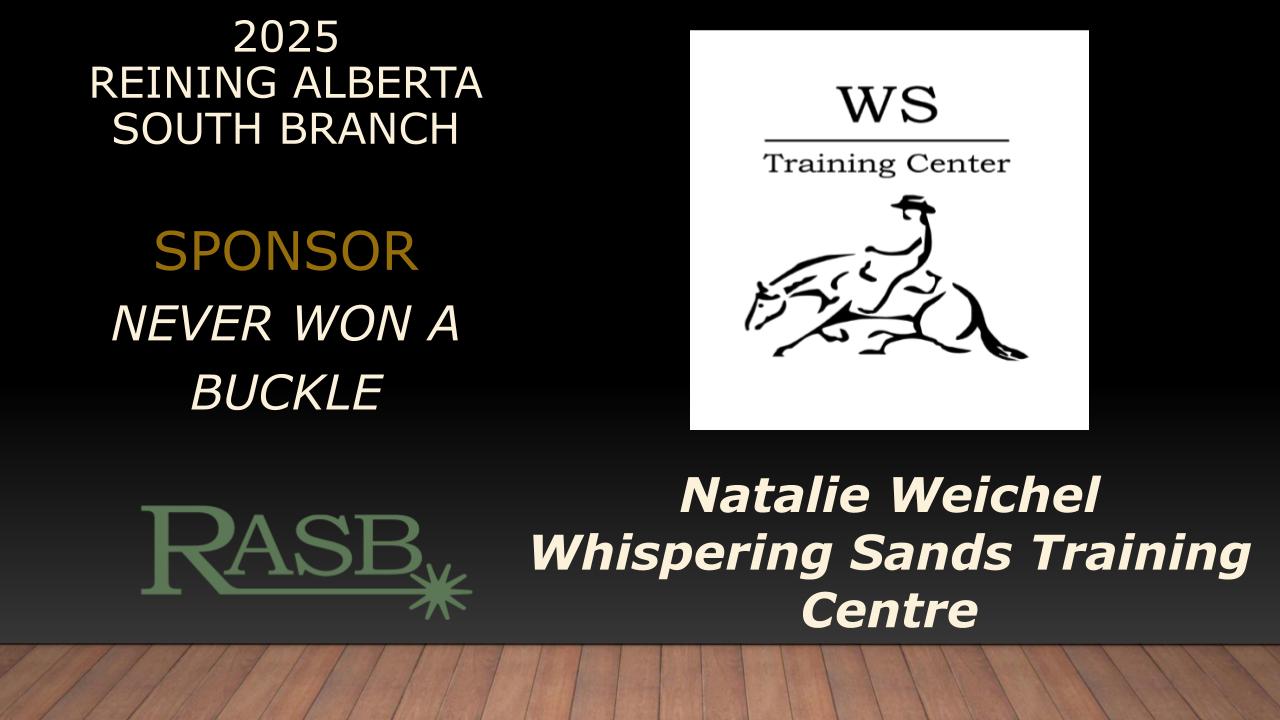 2025 – RASB Sponsor Poster – Whispering Sand – Reining Alberta